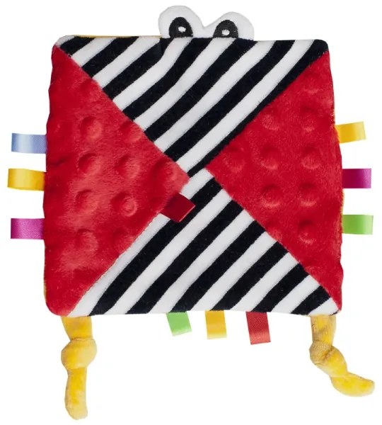 Hencz Toys Mazlík šuštik s očičkama - červený