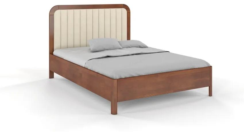 Světle hnědá dvoulůžková postel z bukového dřeva Skandica Visby Modena, 180 x 200 cm