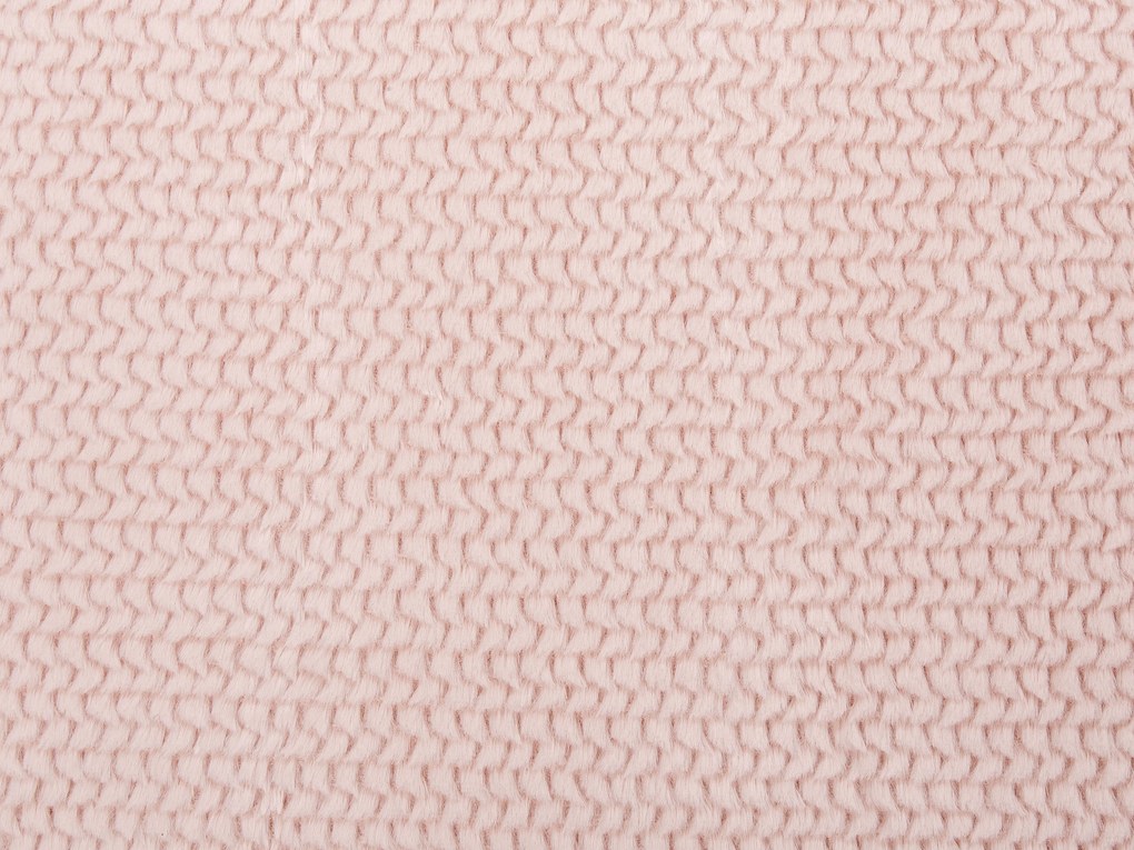 Přikrývka 150 x 200 cm růžová BJAS Beliani