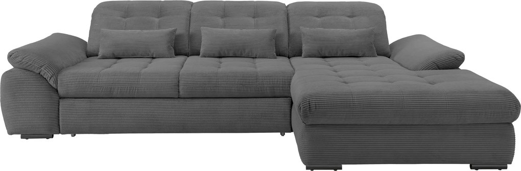 XXXLutz ROHOVÁ SEDAČKA, textil, šedá P & B - Sedací soupravy - 002310018813