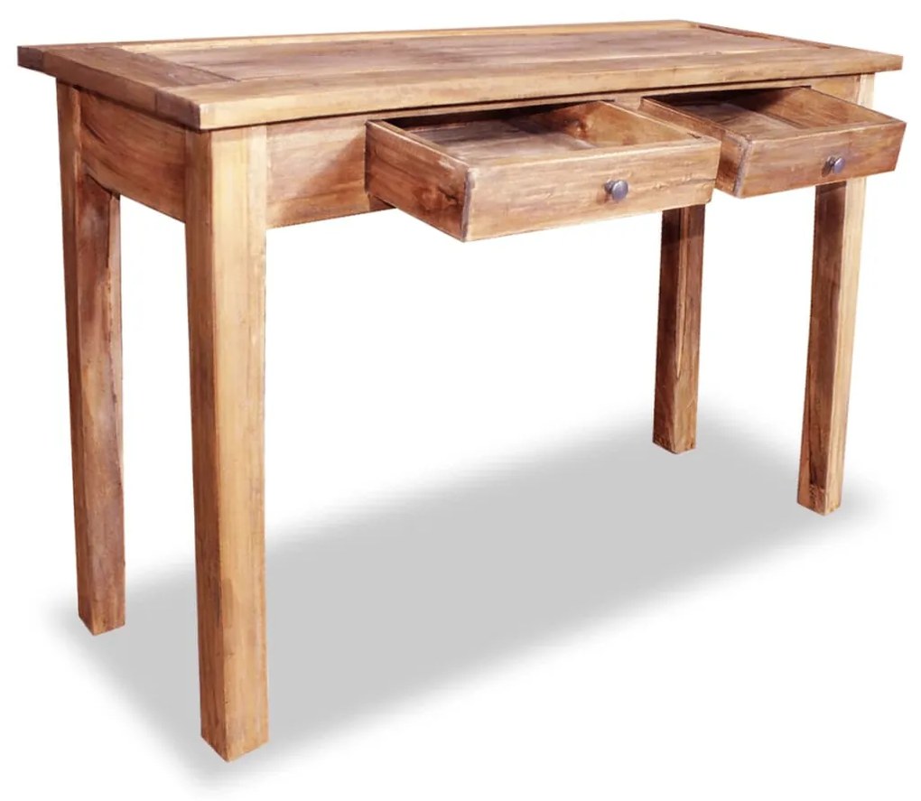Odkládací stolek, masivní recyklované dřevo, 123x42x75 cm,  244494