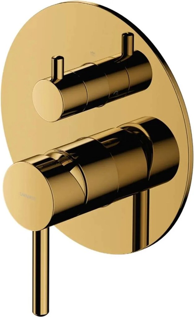 OMNIRES Y - Baterie pod omítku, pro 3 spotřebiče, zlatá Y1248ROGL