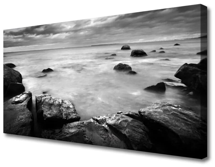 Obraz na plátně Skála Moře Krajina 125x50 cm