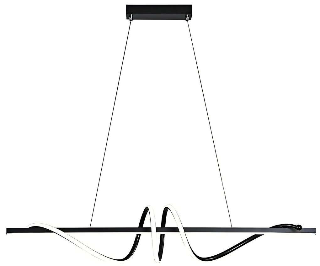 Toolight Toolight, LED stropní svítidlo 120cm, 50W, 3000K, LHJ023-CP, černá matná, OSW-50011