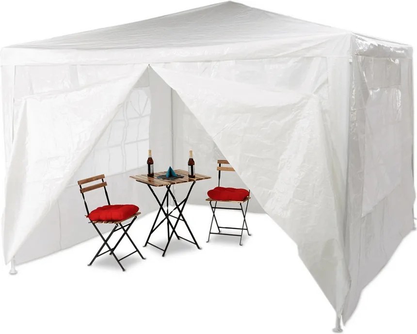 Zahradní párty stan, bílá, 3x3 m, TEKNO TYP 1