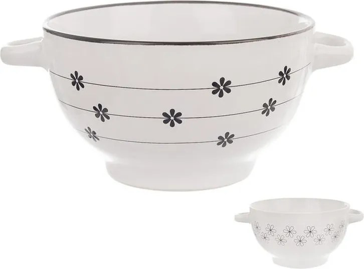 Miska keramická polévková FLOWER 0,75 l