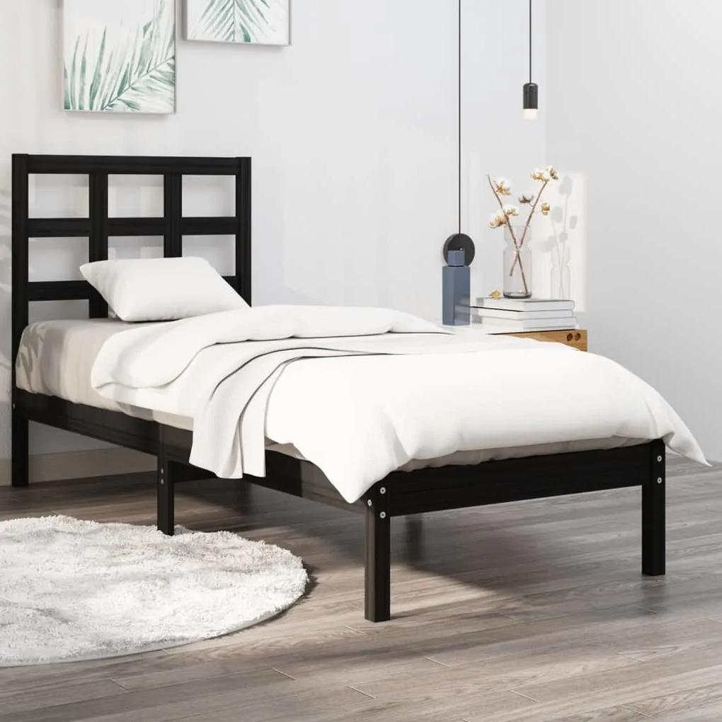vidaXL Rám postele masivní dřevo 75 x 190 cm Small Single [3105430] Barva: Bílá
