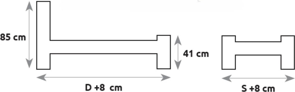 Drewmax LK116 - Dřevěná postel masiv dvojlůžko 160 cm
