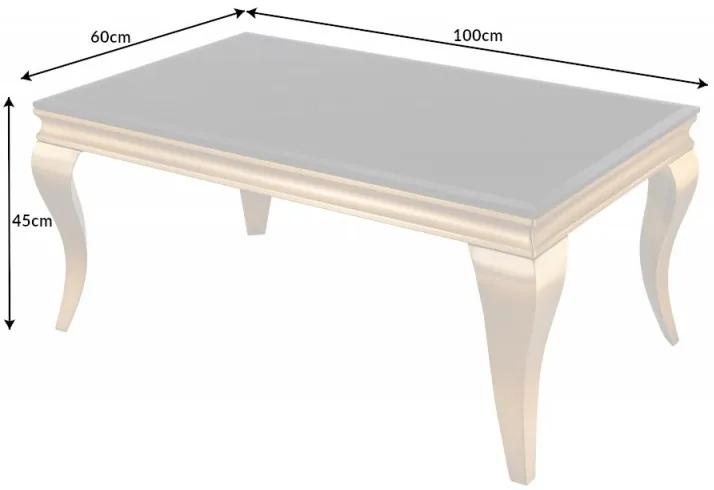 Konferenční stolek Moderní barokní 100cm zlatý opál/ 42315