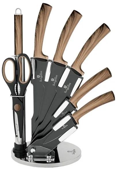 BERLINGERHAUS Sada nožů ve stojanu s nepřilnavým povrchem Forest Line Ebony Maple 8 ks BH-2287