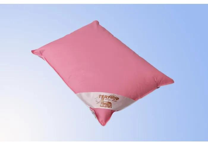 Termop polštář Premium 70x90 cm růžový peří/pápěrka