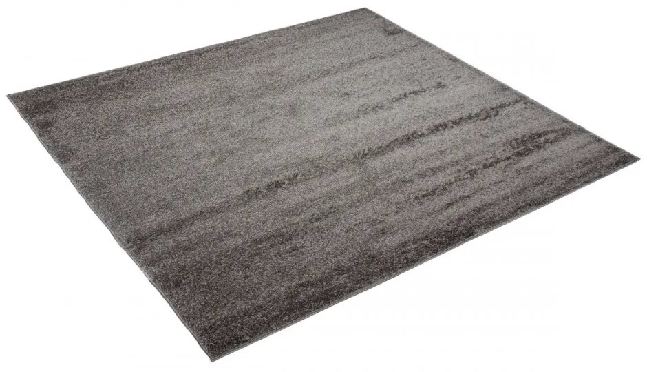 Kusový koberec shaggy čtverec Parba tmavě šedý 200x200cm