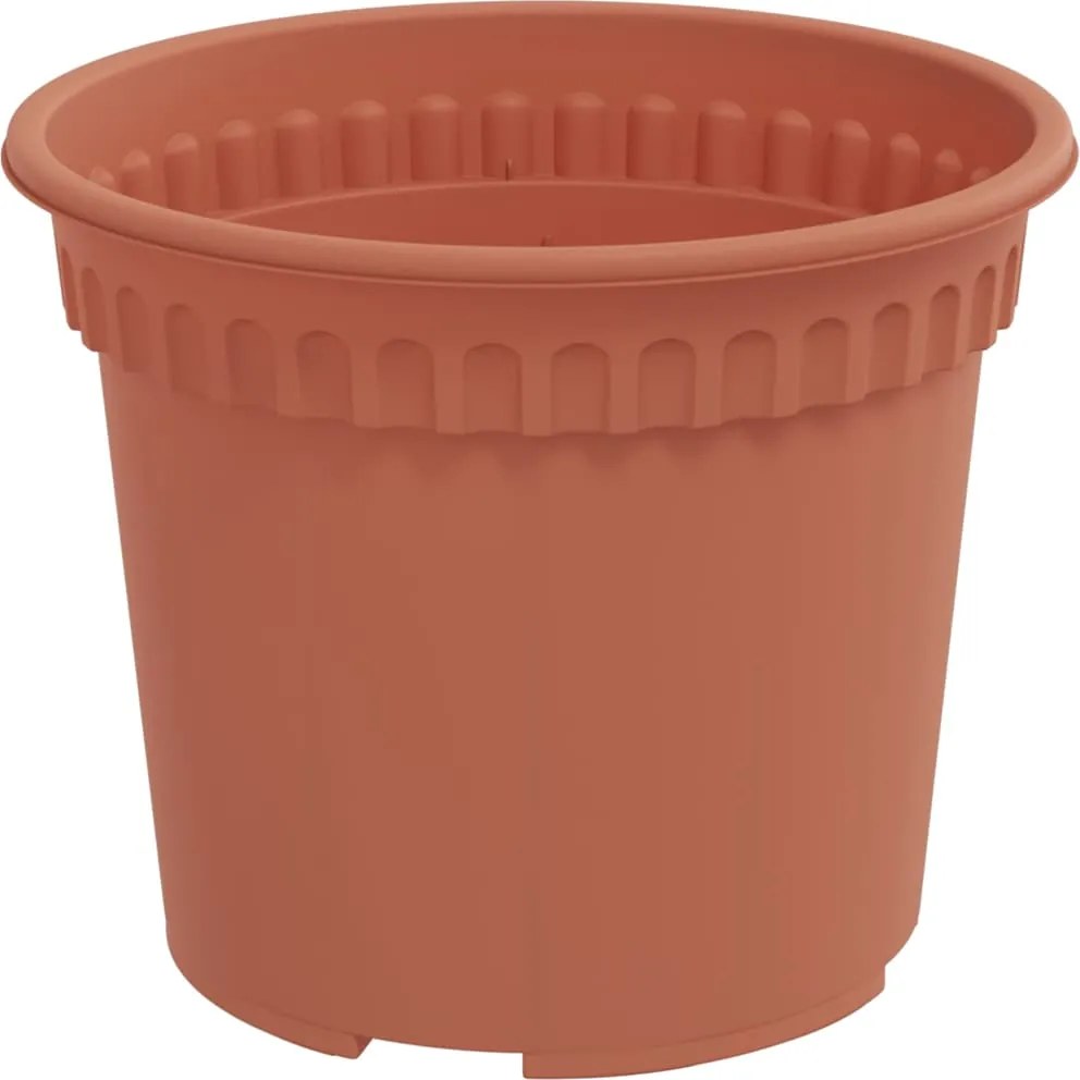 Květináče 24 ks Cihlově červená Plast 3403262