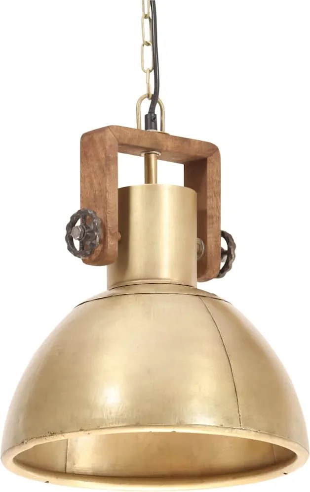 Industriální závěsné svítidlo 25 W mosazné kulaté 30 cm E27 320533