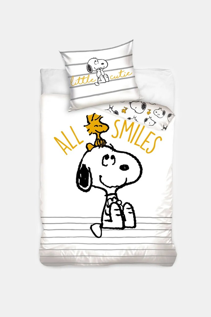 Dětské povlečení Snoopy Smile vícebarevná 140x200 cm