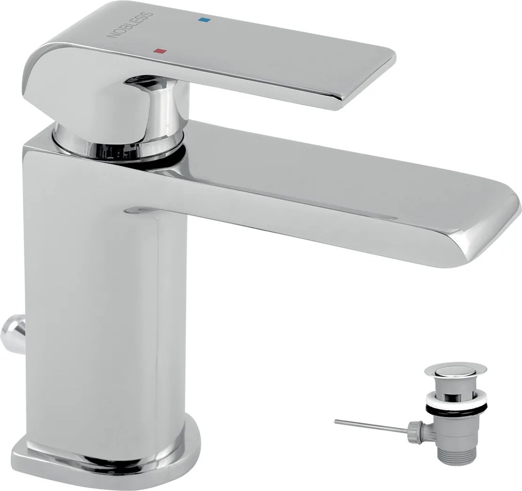 Novaservis Nobless Sharp Umyvadlová baterie s výpustí, chrom 37001,0
