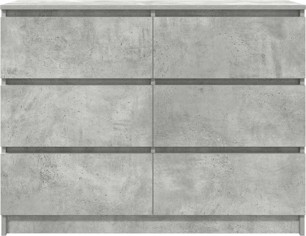 Příborník betonově šedý 100x35x76 cm Dřevěné konstrukce 3328501
