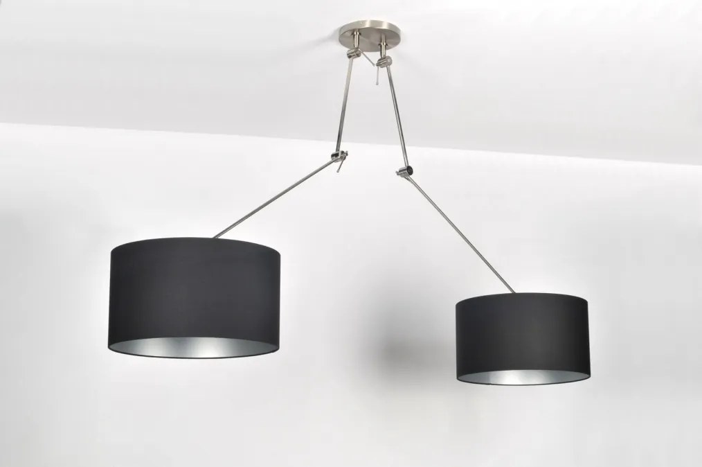 Závěsné designové svítidlo nad stůl Snap Duo Black