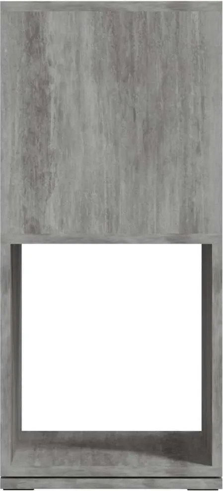 Otočná skříňka betonově šedá 34,5x34,5x75,5 cm kompozitní dřevo 339559