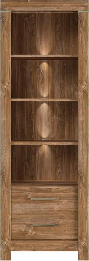 XXXLutz STOJACÍ REGÁL, barvy dubu, 68/200,5/42 cm Welnova - Knihovny - 002427002809