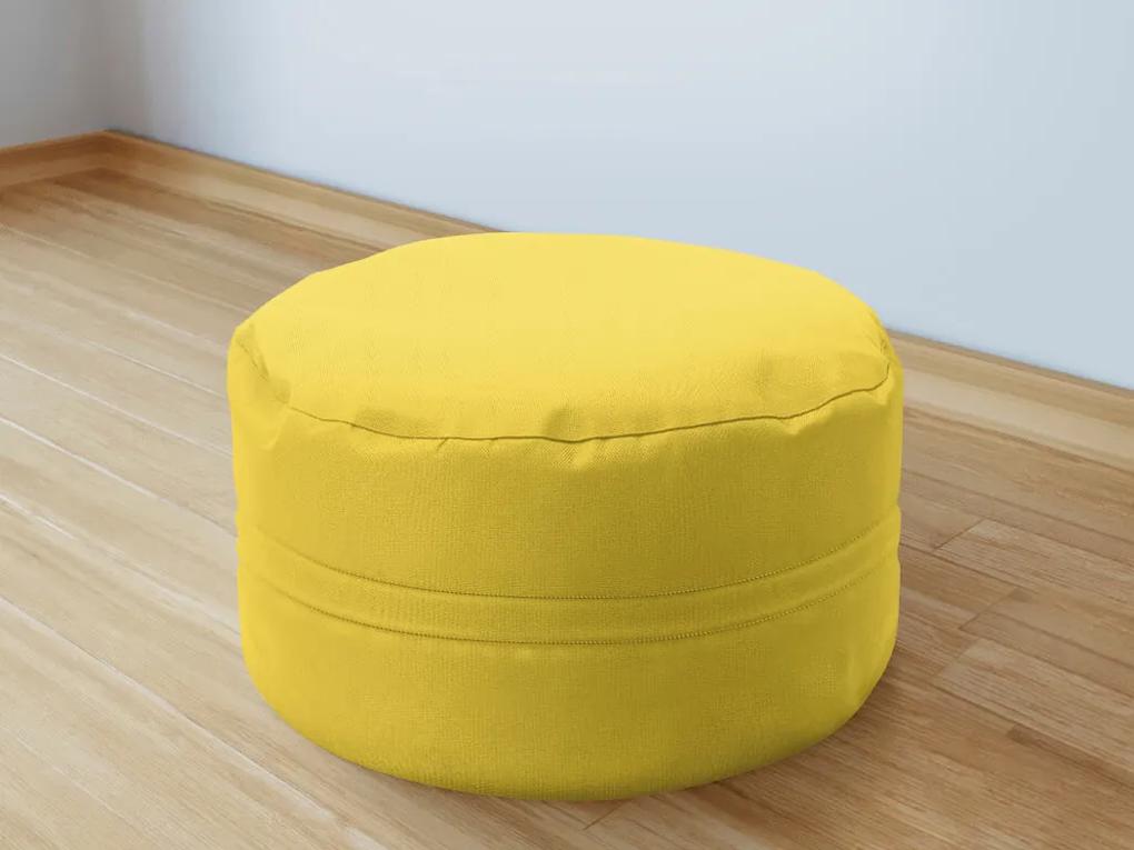 Goldea bavlněný sedací bobek 50x20 cm - žlutý 50 x 20 cm