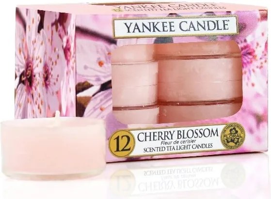 Yankee Candle - čajové svíčky Cherry Blossom 12ks