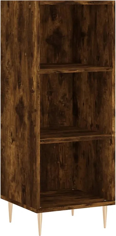Skříň highboard kouřový dub 34,5 x 34 x 180 cm kompozitní dřevo 3199358