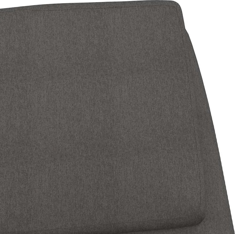 Relaxační židle tmavě šedá textil 341313