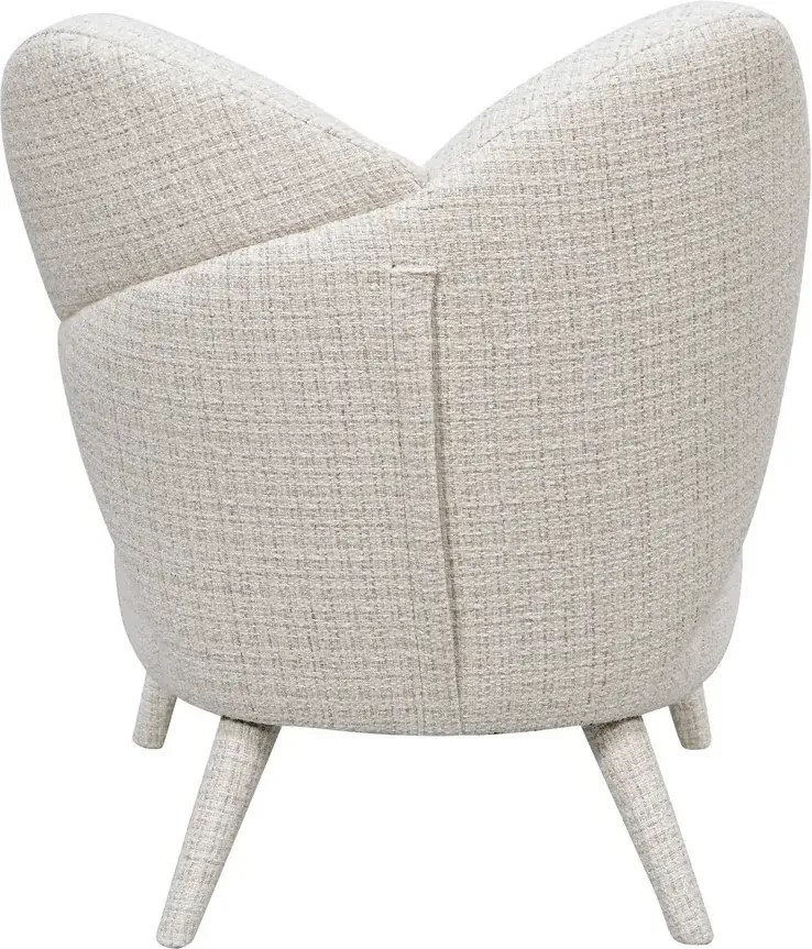 Designové křeslo Leith lounge bouclé béžové