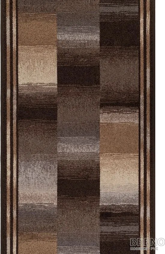 Breno Běhoun IKAT 49, šíře 100 cm, Vícebarevné/Hnědá