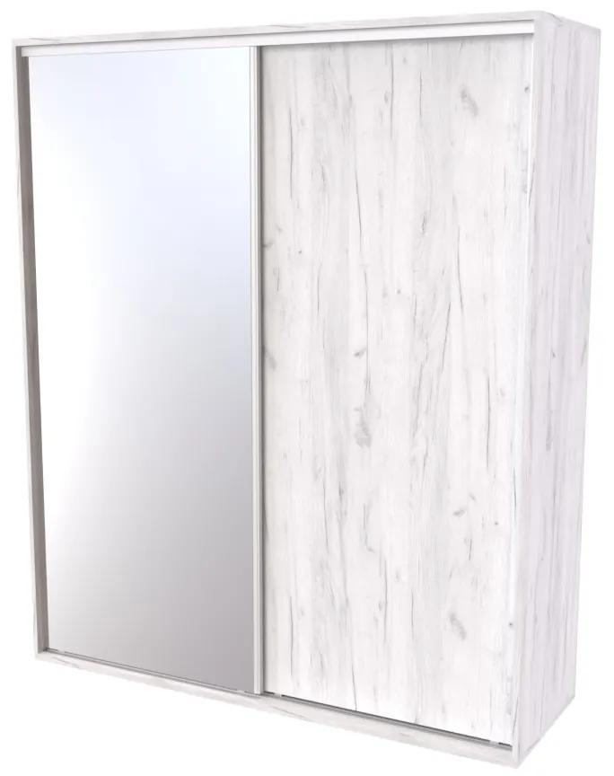 Nábytek Mikulík Skříň FLEXI 2 - 2x zrcadlo ROZMĚR: (š/v/h) 200 x 240 x 65 cm
