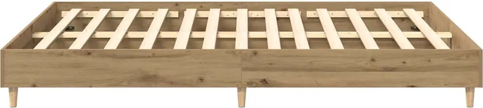 Rám postele bez matrace Artisan Dub 150x200 cm kompozitní dřevo 3328716