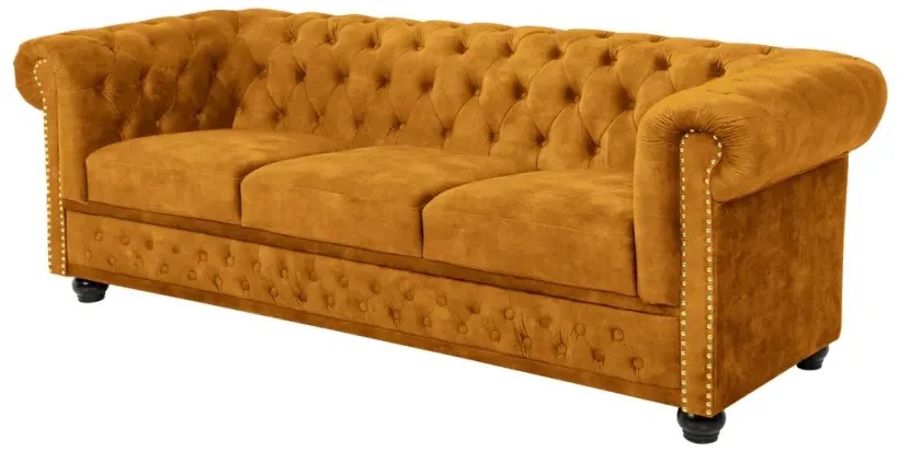Chesterfield pohovka 3-místná MIDAS Dekorhome