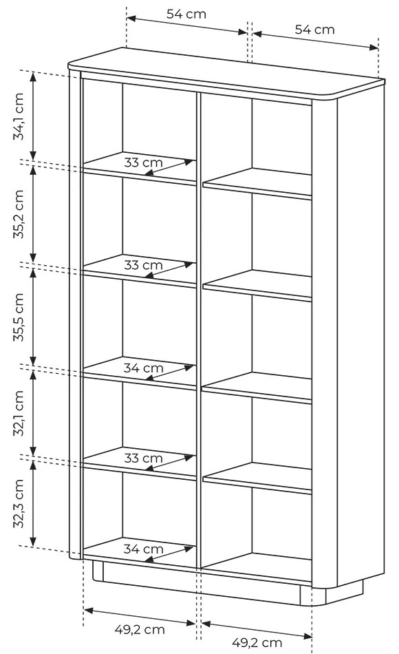 Obývací stěna TORRO A | 3 díly | 476 cm | dub cremona/černá