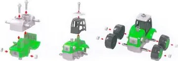 RAPPA Šroubovací Traktor s vlečkou / od 3 let