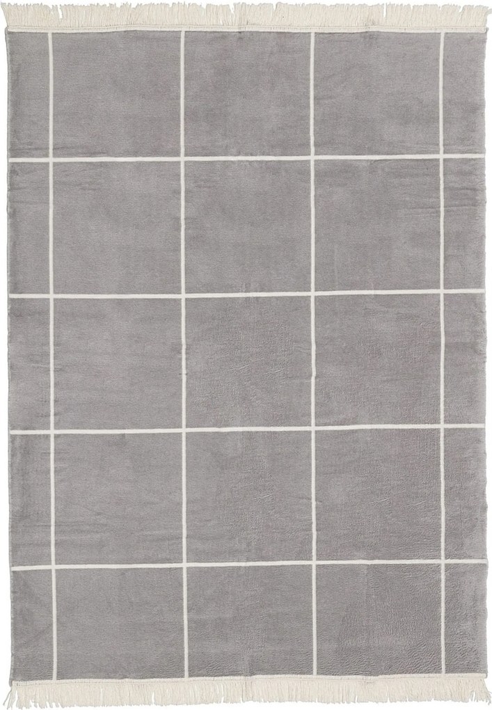 Deka Cotton Cloud 150x200 Grey&Ecru Check