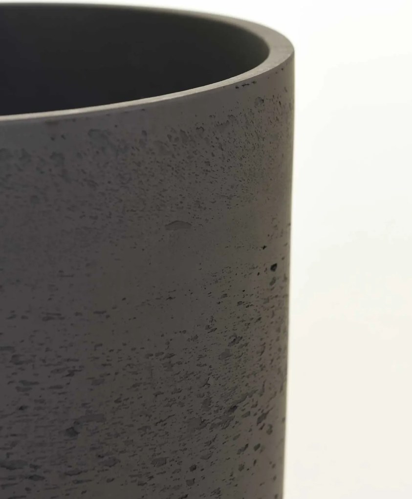Květináč CHICO, sklolaminát, výška 24 cm, antracit