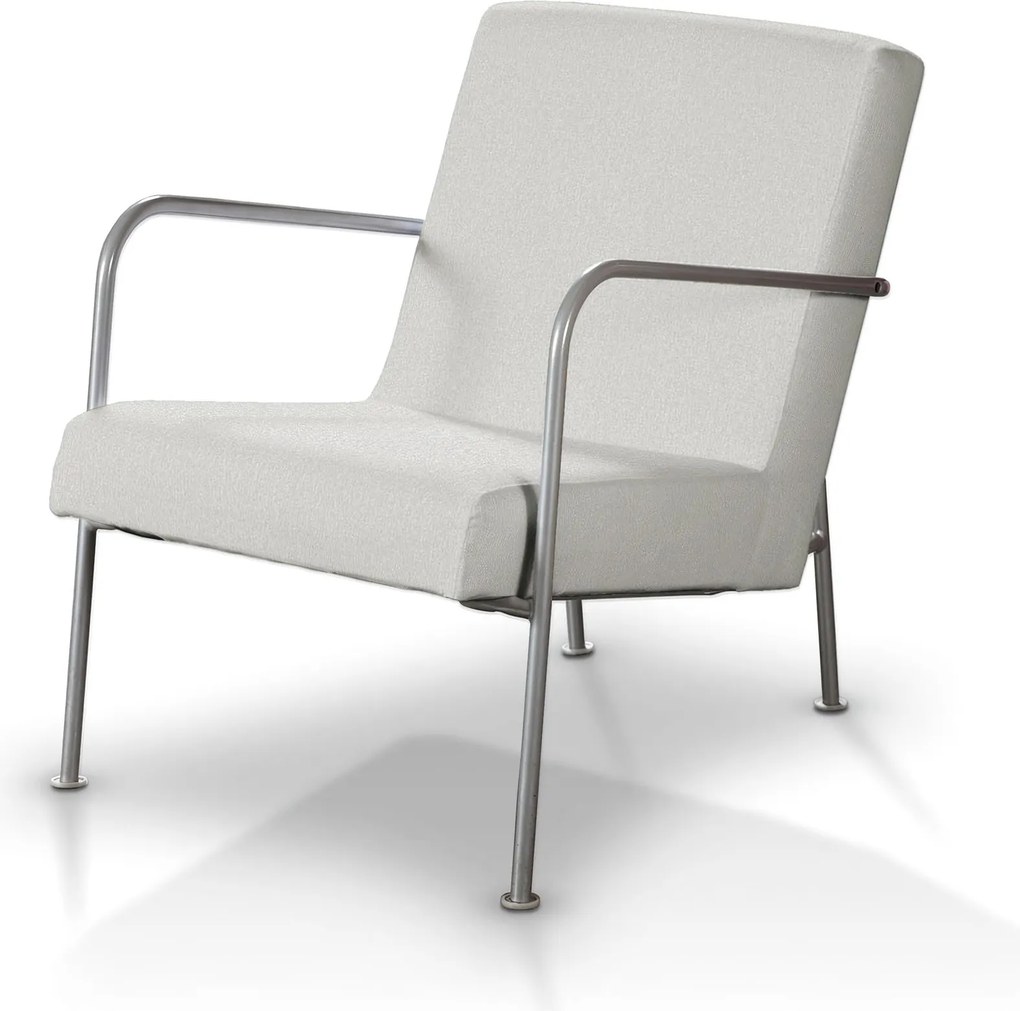 Potah na křeslo Ikea PS barva krémová látka pletený vzor