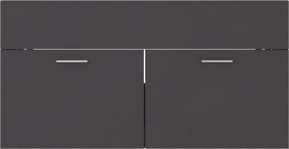 vidaXL Skříňka pod umyvadlo 90 x 38,5 x 46 cm dřevotříska [804667] Barva: Bílá