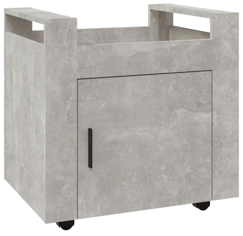 Kancelářský kontejner betonově šedý 60x45x60cm kompozitní dřevo - Default Title