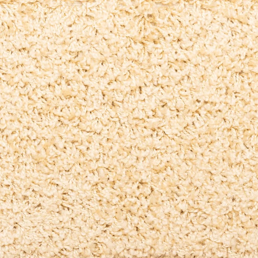Schodové rohože 15 ks 65 x 21 x 4 cm krémové s obdélníkovým okrajem 134579