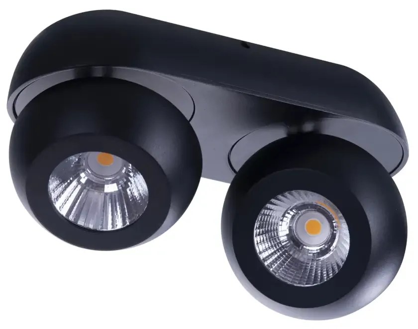 LED bodové světlo Ojos 2 černé