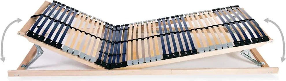 Lamelový rošt postele se 42 lamelami 7 zón 70 x 200 cm 246473