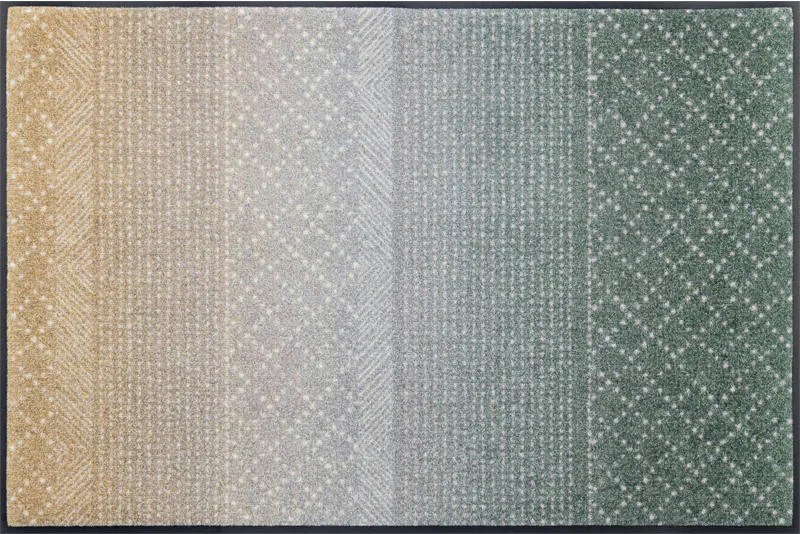 XXXLutz DVEŘNÍ ROHOŽKA, 75/120 cm šedá, béžová, zelená Esposa - Online Only koberce & rohožky - 004336068902