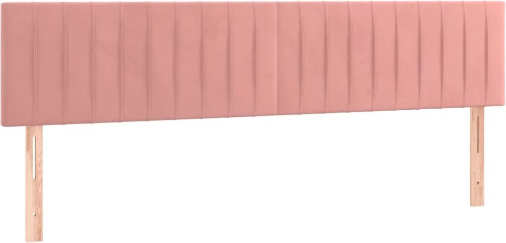 Box spring postel s matrací růžová 160x200 cm samet 3141436
