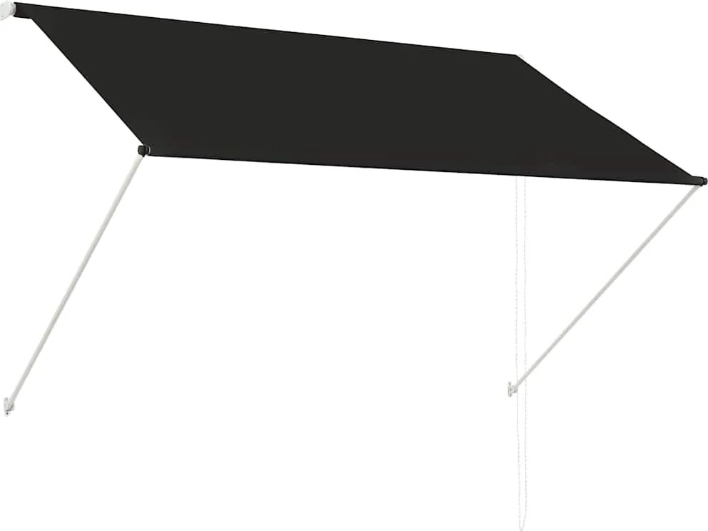 Zatahovací markýza antracitová 200 x 150 cm 143759