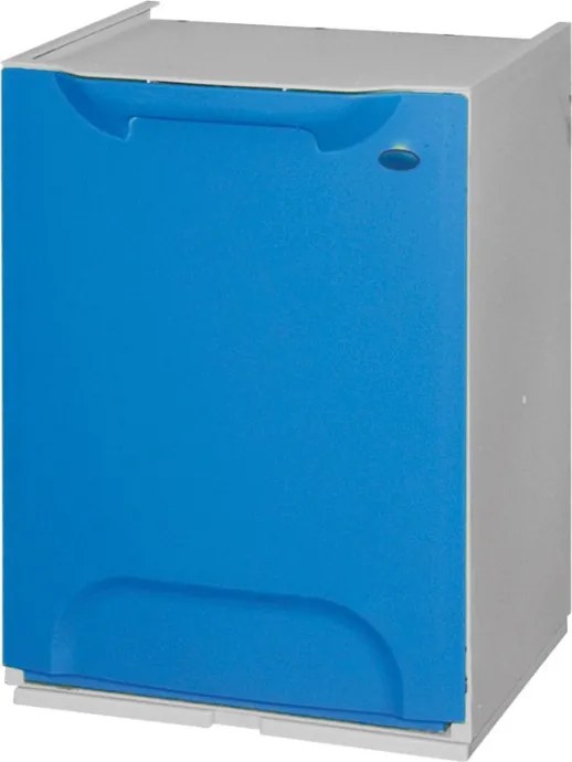 Plastový koš na tříděný odpad, 20 L, modrý