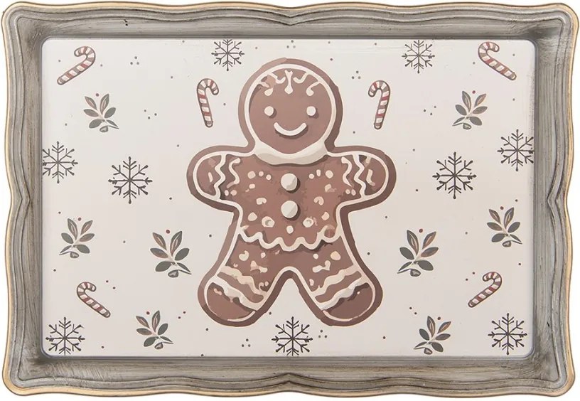 Plastový podnos tác s perníčkem Gingerbread Magic - 31*22*2 cm