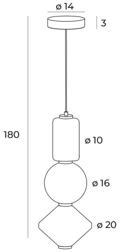 MAXLIGHT P0468 - LED Lustr na lanku AKIKO LED/23W/230V pr. 20 cm bílá