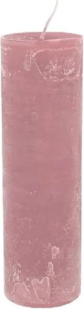 Svíčka Ronald 7x25cm růžová